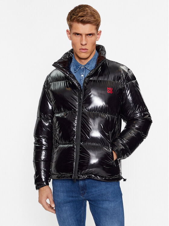 HUGO Geacă de iarnă Biron 50496280 Negru Regular Fit | Modivo.ro