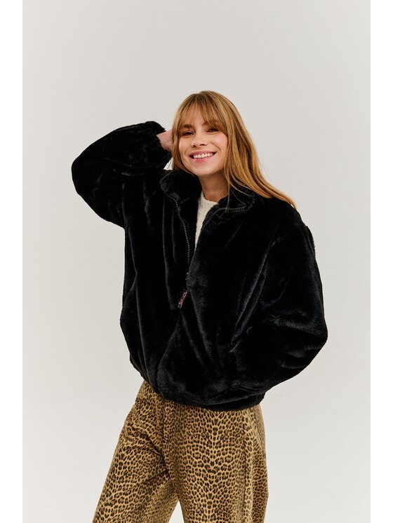 NAOKO Kurtka bomber Shadow Vibe Czarny Regular Fit | Modivo.pl