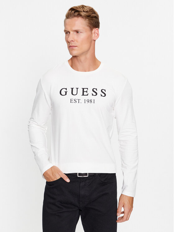Guess Longsleeve U3BI11 K6YW0 Écru Regular Fit | Modivo.de