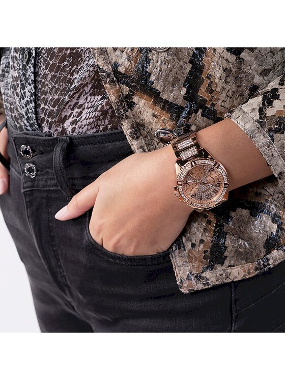 Guess Zegarek W1156L3 Różowe złoto | Modivo.pl