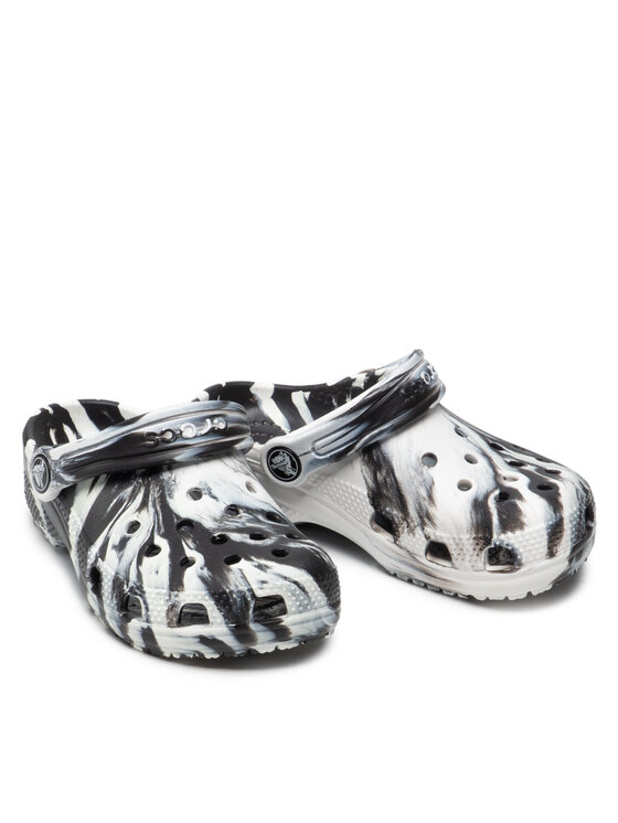 Crocs Nazouváky Classic Marbled Clog 207464 Černá | Modivo.cz