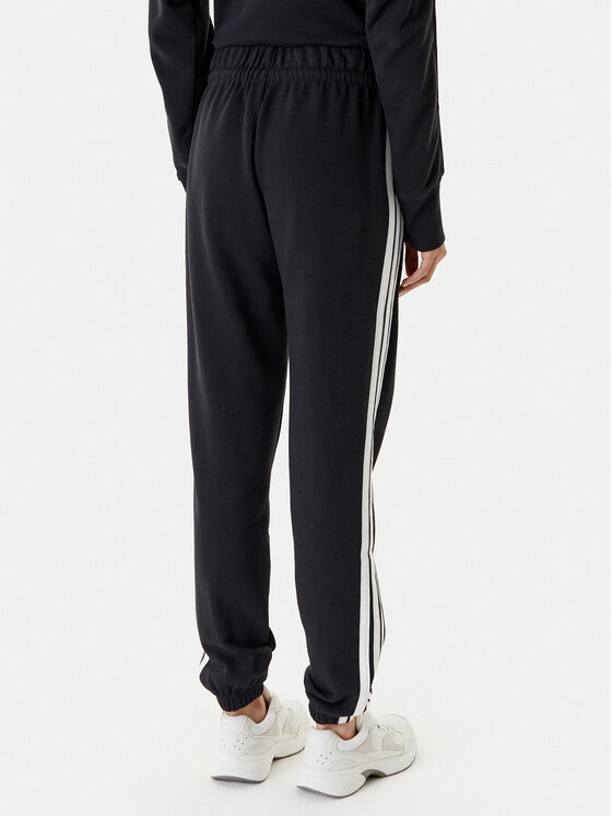 adidas Spodnie dresowe Essentials 3-Stripes JD5302 Czarny Regular Fit ...