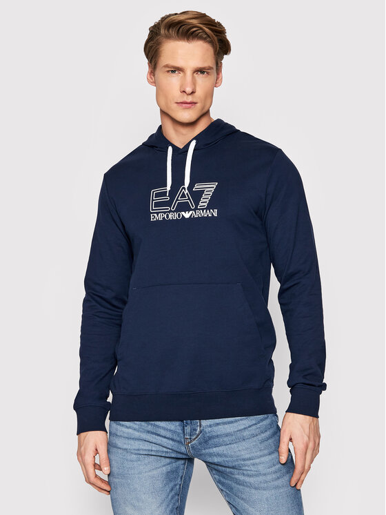 EA7 Emporio Armani Sweatshirt LPM62 PJ05Z 1554 Dunkelblau Regular Fit | Modivo.de