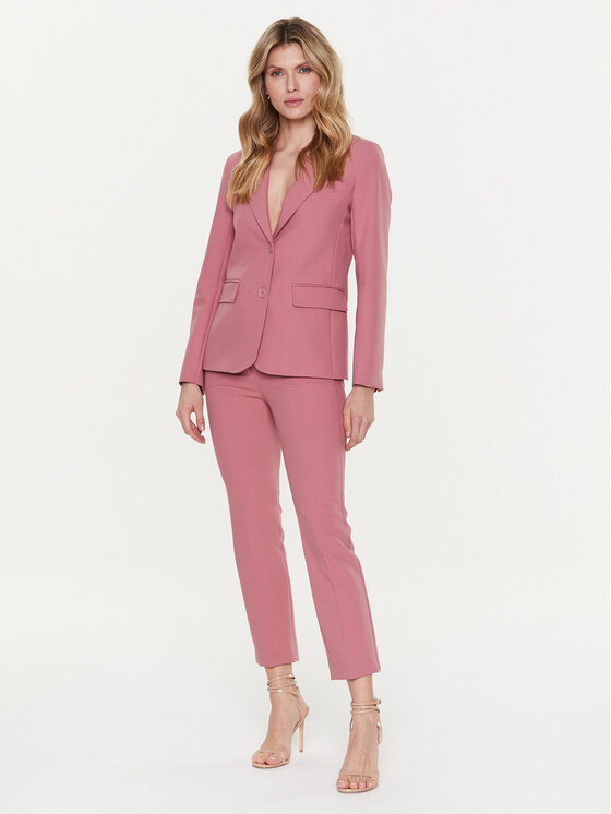 Weekend Max Mara Spodnie materiałowe Rana 2351310137 Różowy Slim Fit ...