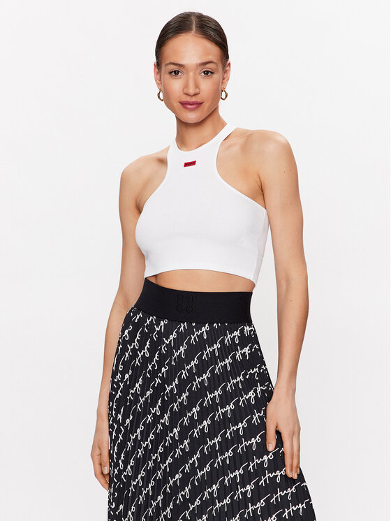 Hugo Top Danola 50486526 Weiß Slim Fit | Modivo.de