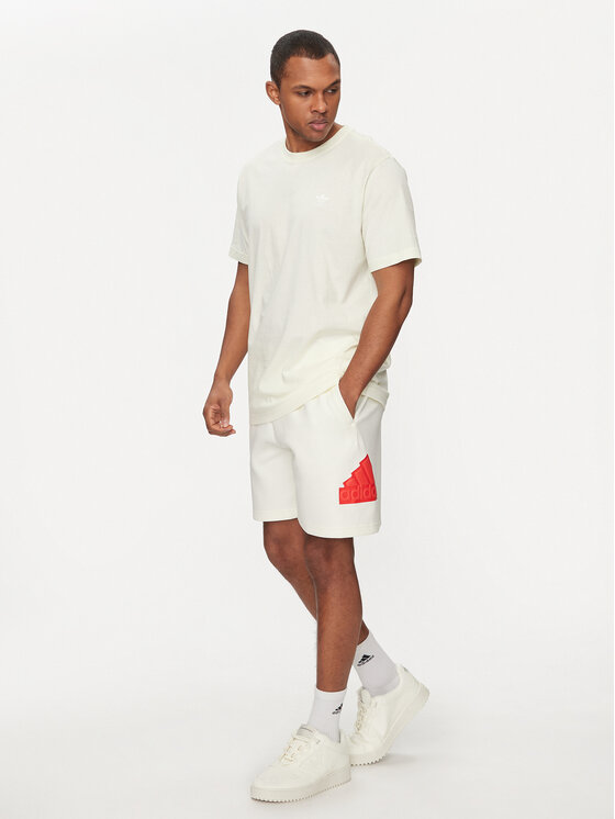 adidas T-Shirt Trefoil Essentials IR9694 Beige Regular Fit | Modivo.de