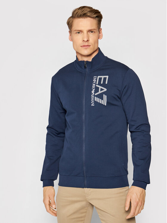 EA7 Emporio Armani Bluza 3KPM61 PJ05Z 1554 Granatowy Regular Fit | Modivo.pl