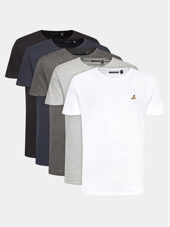 Brave Soul Komplet t-shirtów MTS-149RUSSELL Kolorowy Regular Fit | Modivo.pl