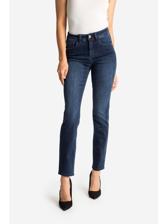 RJ Rocks Jeans Jeansy Adele Granatowy Slim Fit | Modivo.pl