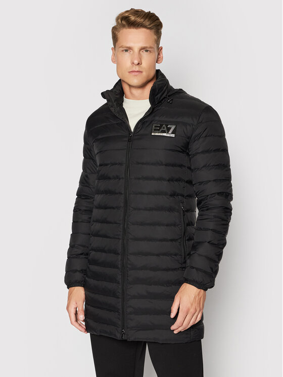 EA7 Emporio Armani Kurtka puchowa 6KPK12 PNR4Z 1200 Czarny Regular Fit | Modivo.pl