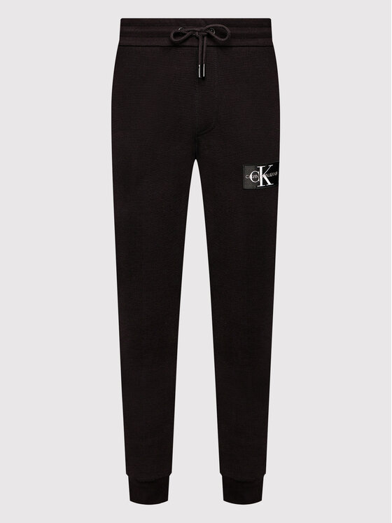 Calvin Klein Jeans Spodnie Dresowe J30j318589 Czarny Regular Fit