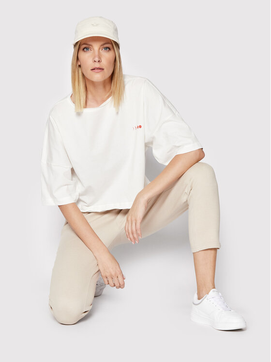 adidas Czapka z daszkiem adicolor Five-Panel HC0060 Beżowy | Modivo.pl