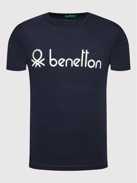 United Colors Of Benetton T-Shirt 3I1XU100A Granatowy Regular Fit ...