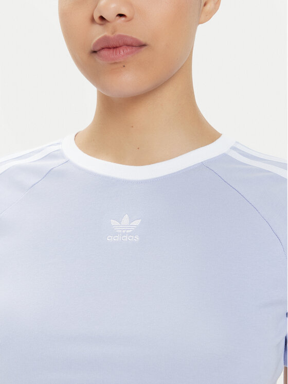adidas T-Shirt 3-Stripes Baby IP0658 Fioletowy Slim Fit | Modivo.pl