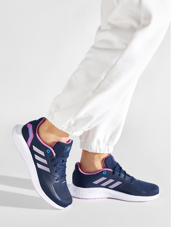 adidas Buty do biegania Runfalcon 2.0 K HR1413 Granatowy | Modivo.pl