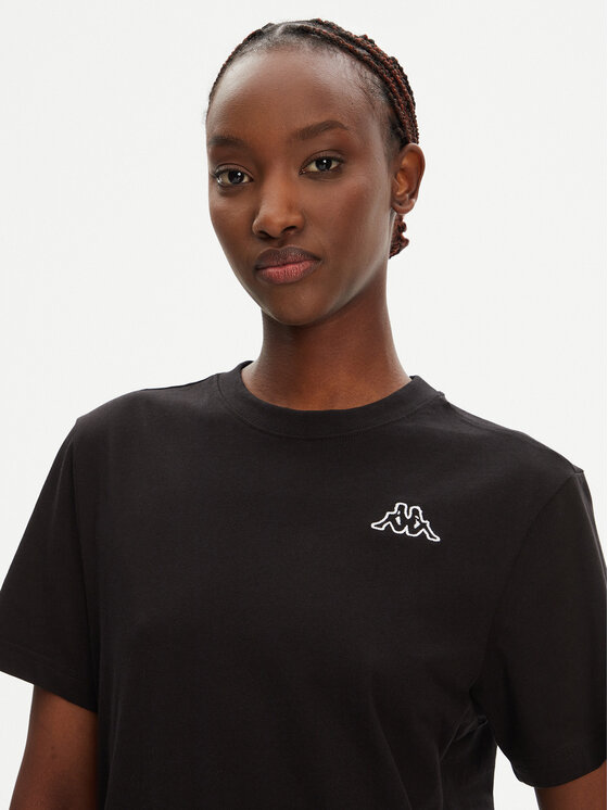Kappa Тишърт Logo Korpo Cafers 304J150 Черен Slim Fit | Modivo.bg