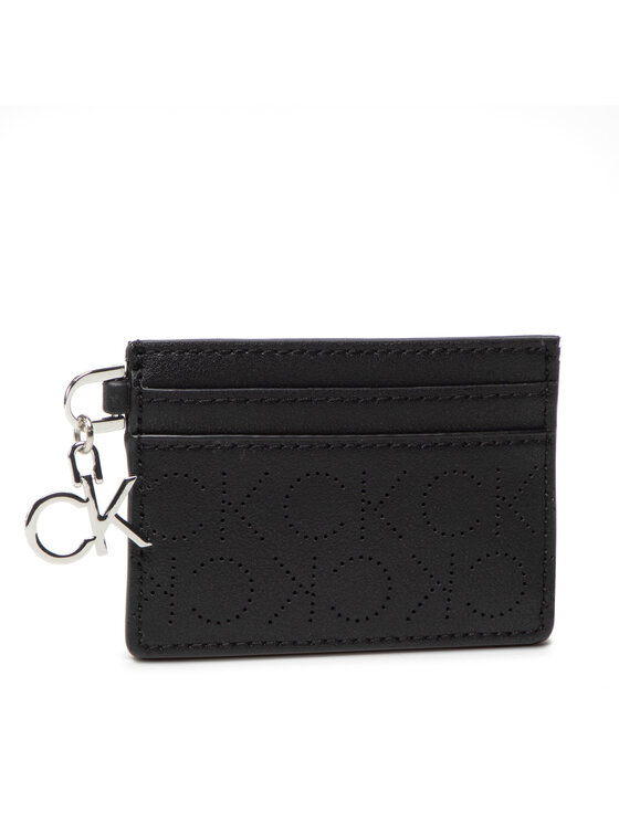 Calvin Klein Kreditinių kortelių dėklas Re-Lock Cardholder W/Charm Perf ...