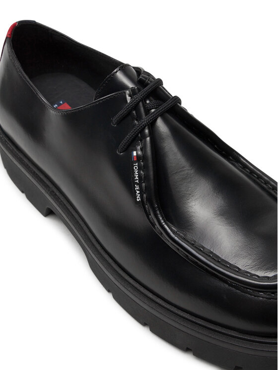 Tommy Jeans Halbschuhe Tjm Smart Derby Shoe EM0EM01418 Schwarz Modivo