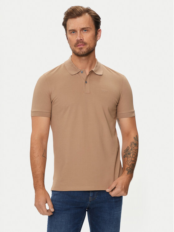 Boss Poloshirt Pallas 50468301 Beige Regular Fit | Modivo.de