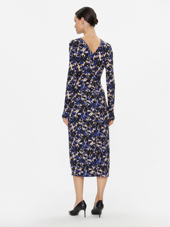 MAX&Co. Robe de cocktail Cosmo 76241323 Bleu marine Slim Fit | Modivo.fr