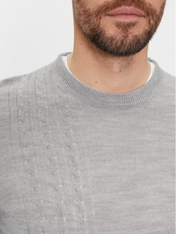 Brave Soul Pullover MK-248BERTRAM1 Grau Regular Fit | Modivo.de