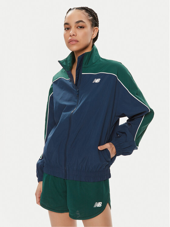 New Balance Geacă de vânt Greatest Hits WJ41506 Bleumarin Regular Fit ...