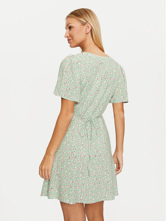 Vero Moda Letní šaty Alba 10292845 Zelená Regular Fit | Modivo.cz