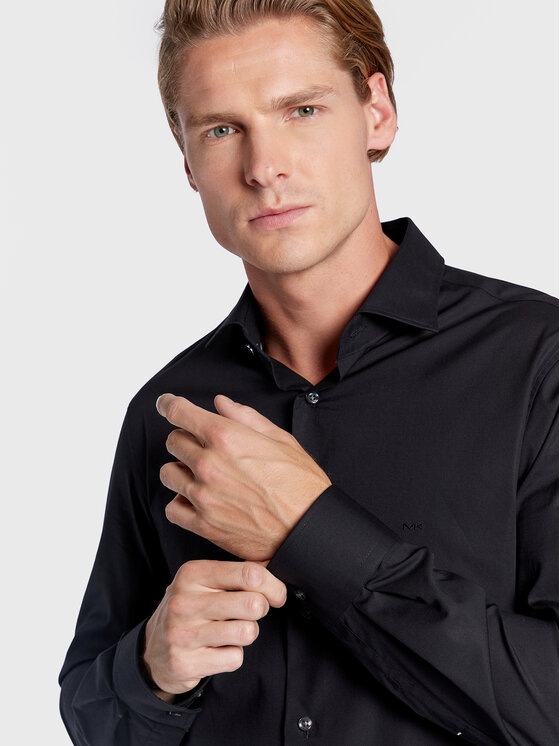 Michael Kors Πουκάμισο MD0MD90425 Μαύρο Slim Fit | Modivo.gr