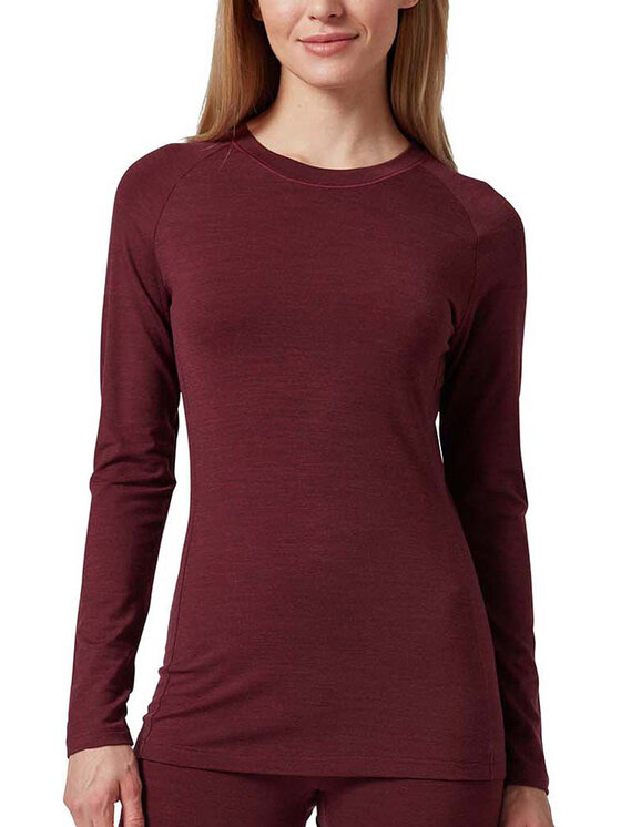 Huber T-Shirt 016484 Bordowy Slim Fit | Modivo.pl