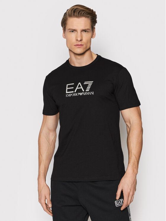 EA7 Emporio Armani T-Shirt 3LPT39 PJ02Z 1200 Schwarz Regular Fit | Modivo.de