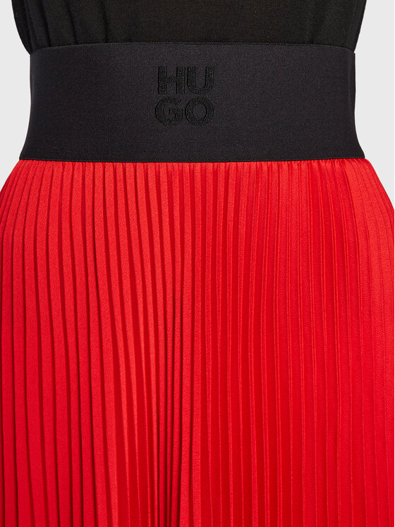 Hugo Faltenrock Regiani-1 50476130 Rot Regular Fit | Modivo.de