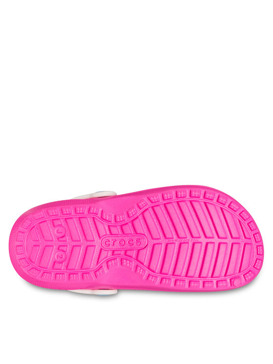 Crocs Klapki Classic Lined Clog Kids 207010 Różowy | Modivo.pl