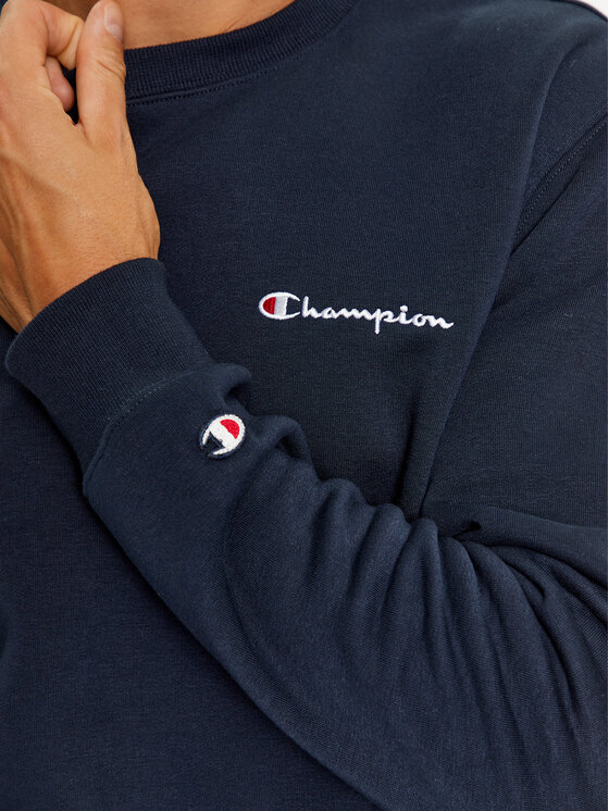 Champion Bluza Crewneck Sweatshirt 219209 Granatowy Comfort Fit | Modivo.pl
