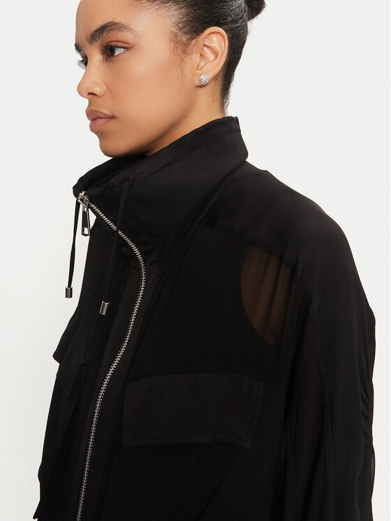 PINKO Parka Jole K-Way 20191 PBK2 1B13J8.747 Czarny Regular Fit | Modivo.pl