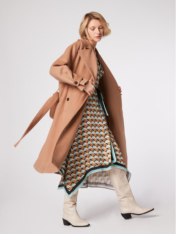 Simple Haljina za svaki dan SUD080 Smeđa Regular Fit | Modivo.hr