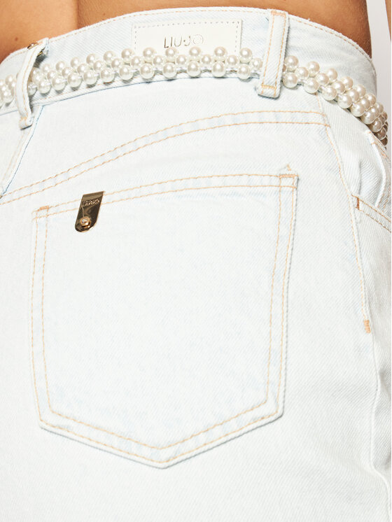 Liu Jo Traperice UA1143 D4470 Plava Mom Fit | Modivo.hr