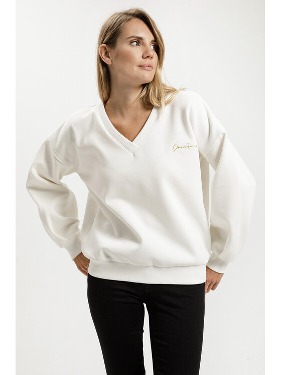 Cross Jeans Bluza 65387-028 Beżowy Regular Fit | Modivo.pl