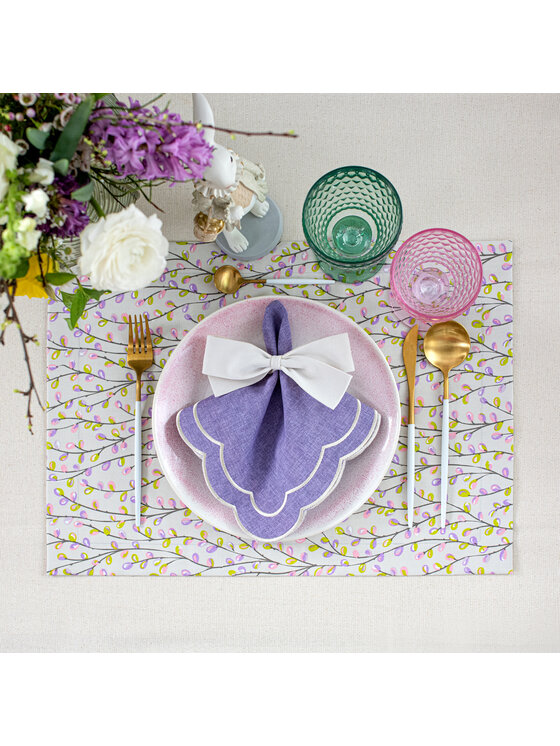 Roseberry Home Podkładka akrylowa Purple Catkins Beżowy | Modivo.pl