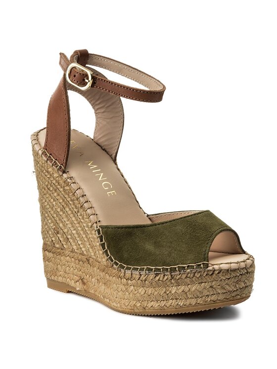 Eva Minge Espadrilky Denia 3D 18MC1372336ES Zelená | Modivo.cz