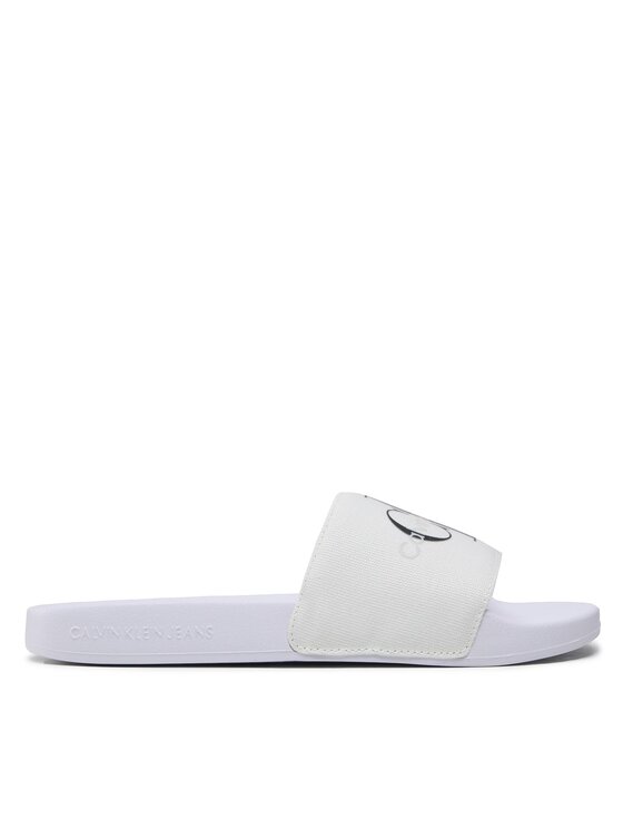 Calvin Klein Jeans Natikače Slide Monogram Co YW0YW00103 Bijela | Modivo.hr
