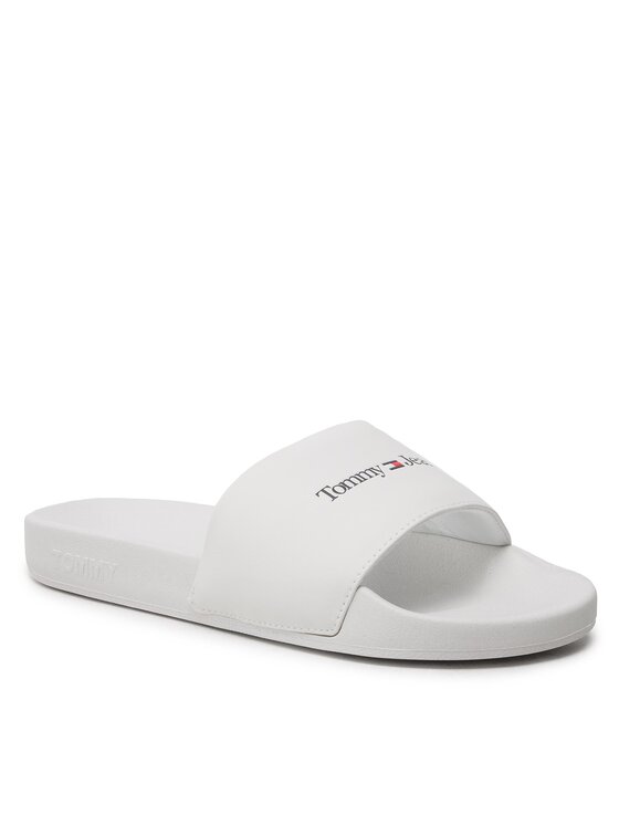 Tommy Jeans Natikače Printed Pu Pool Sld EN0EN02107 Bijela | Modivo.hr