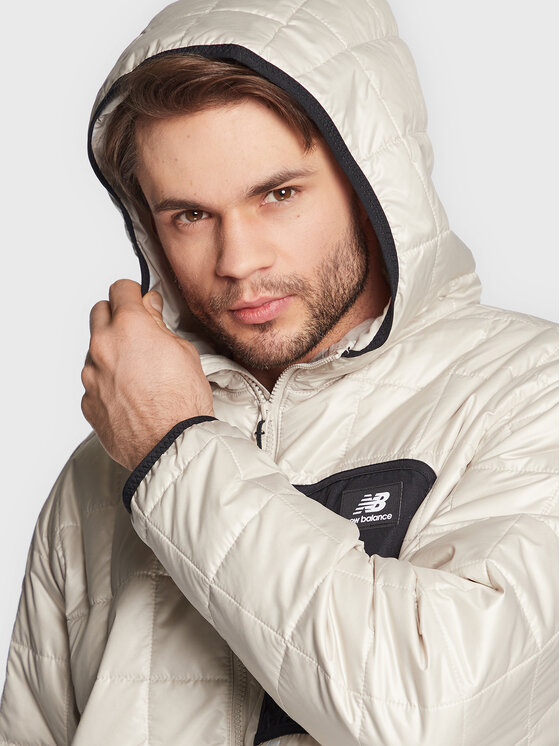 New Balance Geacă din puf MJ23502 Bej Relaxed Fit | Modivo.ro