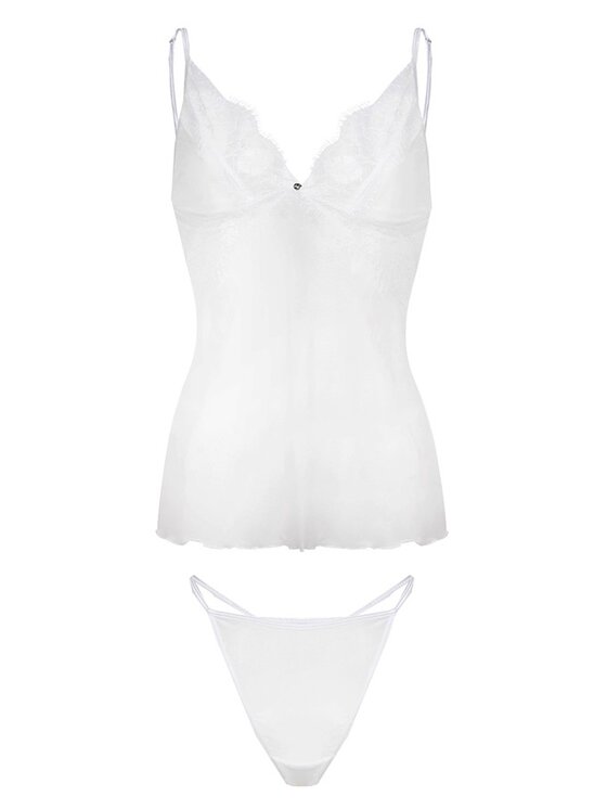 DKaren Lingerie Komplet bielizny Layla Biały | Modivo.pl