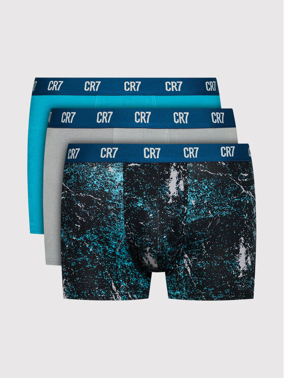 Cristiano Ronaldo CR7 Набір з 3 пар боксерів Basic W Aop Trunk 3-Pack 8110-49-711 Голубий ...