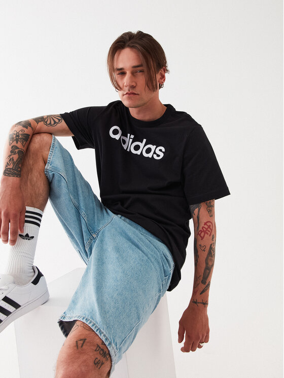 adidas T-Shirt Essentials Single Jersey Linear Embroidered Logo T-Shirt ...