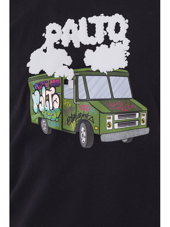 Palto T-Shirt Hot Box Czarny Relaxed Fit | Modivo.pl