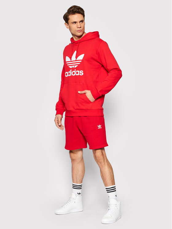 adidas Džemperis ar kapuci adicolor Classics Trefoil HE9500 Sarkans ...