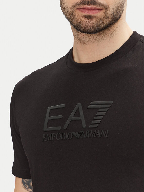 EA7 Emporio Armani T-Shirt 7M000224 AF10375 UC001 Czarny Regular Fit | Modivo.pl