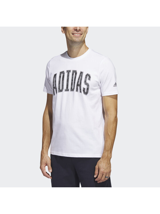 adidas T-Shirt Sportswear Camo T-Shirt HA7211 Biały Regular Fit | Modivo.pl