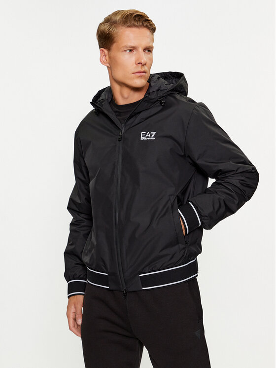 EA7 Emporio Armani Kurtka bomber 6RPB08 PN27Z 1200 Czarny Regular Fit | Modivo.pl